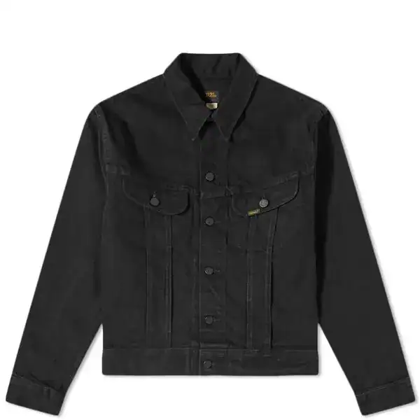 Ralph Lauren Lot 271 Denim Jacket In Worn In Black Wash - 30% Off